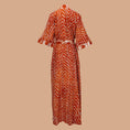 Nro Orange Àdìrẹ Afrobe – Hand Dyed African Dress, Boho Maxi Robe ...