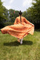 Nro Orange Àdìrẹ Afrobe – Hand Dyed African Dress, Boho Maxi Robe ...