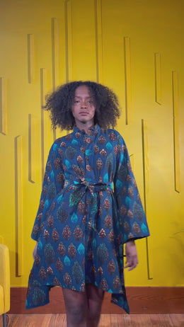 Fea Oversized Shirt Dress – Relaxed Fit Button-Down Dress for Women ...